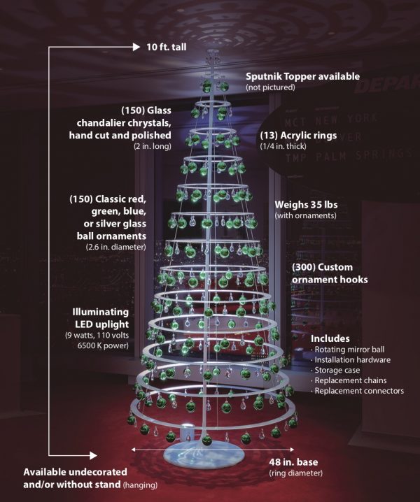 Soaring 10' Decorated Tree - Modern Christmas Trees