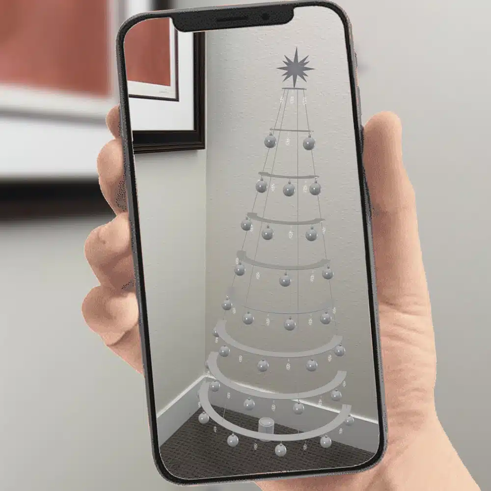 Wall Tree Preview with Augmented Reality - Modern Christmas Trees